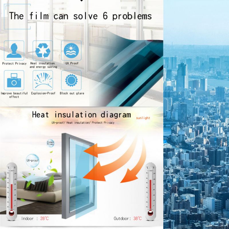 Windows Tint Photochromic Film Solar Control for cars and buildings